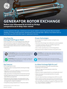 Generator Rotor Exchange | GE Vernova