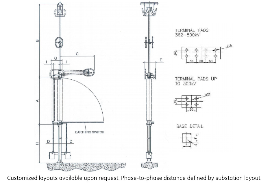SPVL Semi-Pantograph Disconnector up to 1,000 kV